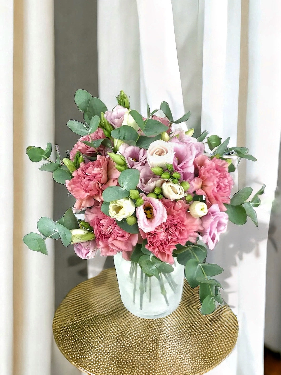 Bouquet de fleurs rose - Bouquet "Harmonie Sofia" rose | Fleuriste à Ferney Voltaire | Livraison ...